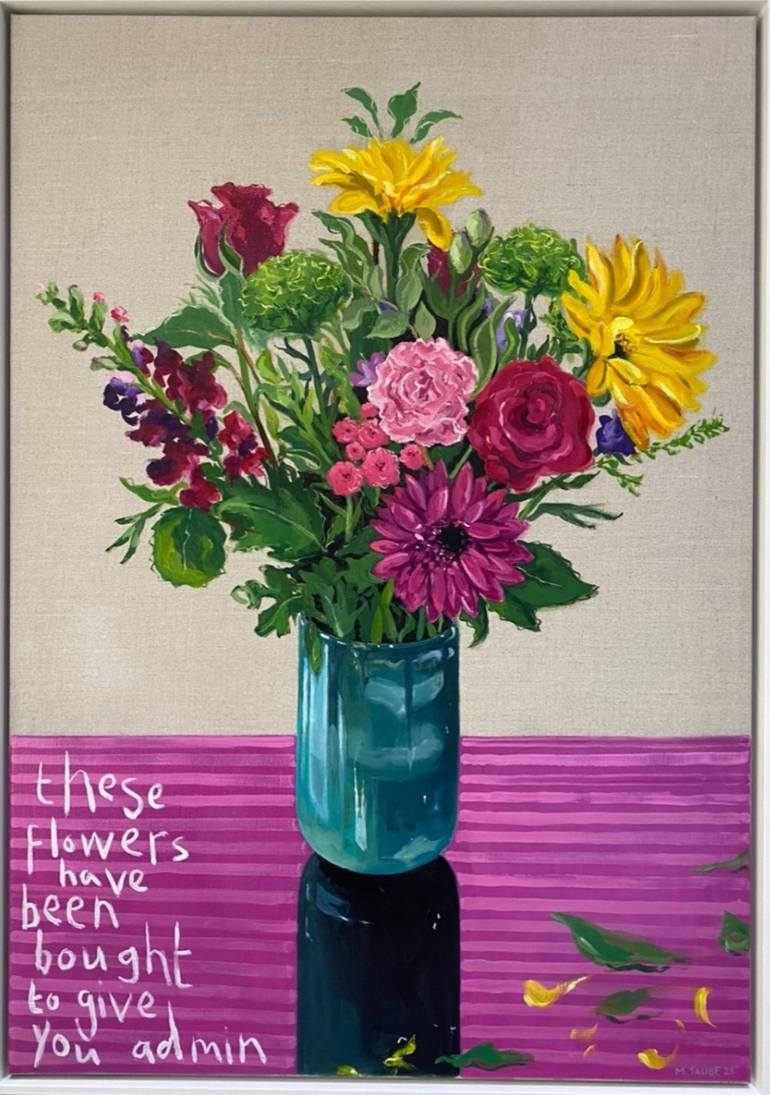 Admin Flowers Painting by Michelle Taube | Saatchi Art