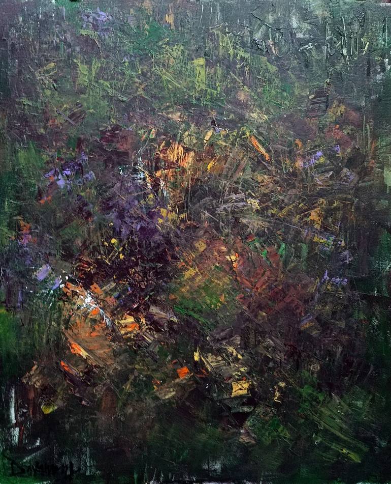 Painter's Imaginative Forest: Forest Floor Painting by Magunta Dayakar ...