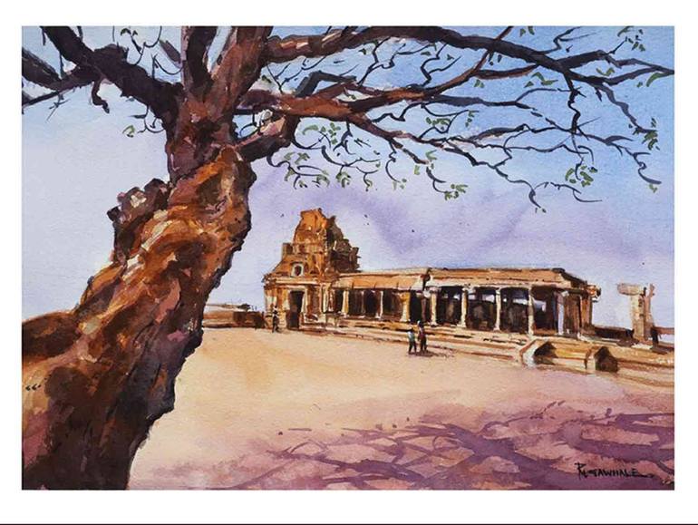 Hampi Temple Drawing by Rajesh Gawhale | Saatchi Art