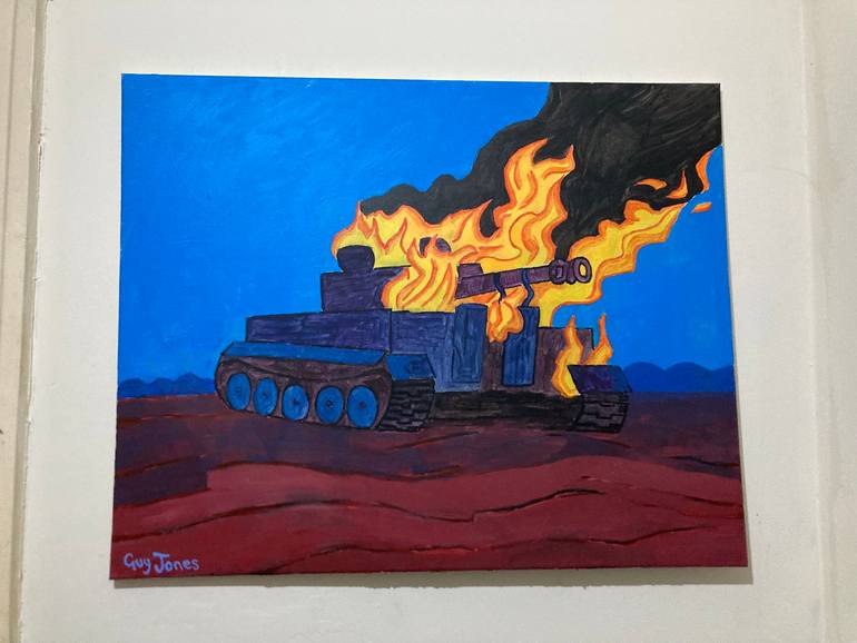Tiger Tank Painting by Guy Jones | Saatchi Art
