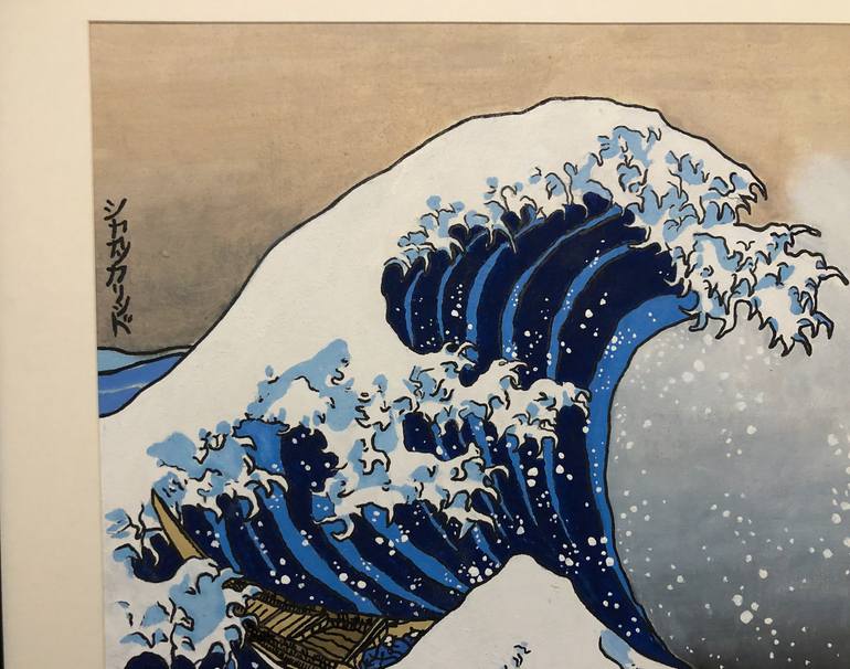 The Great Wave Painting by Shayan Khalid | Saatchi Art