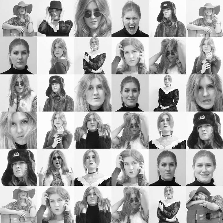 Patty, Matrix, Italy, Black & White Collage by Paul Kadlcak | Saatchi Art