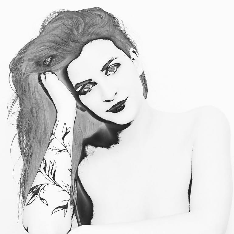 Lada, Solarized Portrait, Black & White Photography by Paul Kadlcak ...