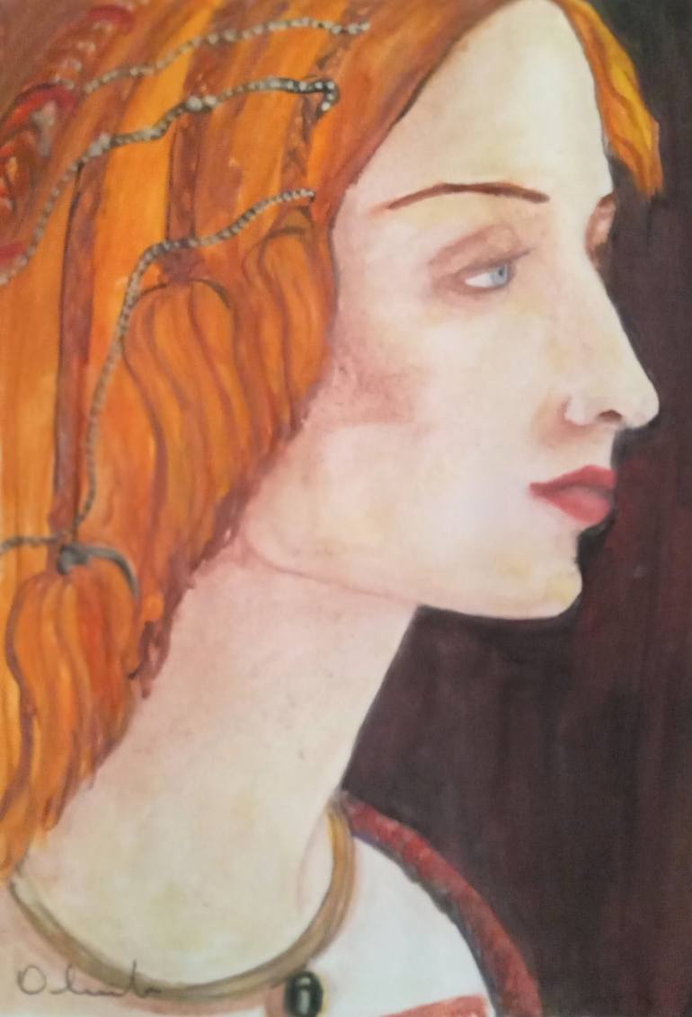 Tribute to Botticelli, Simonetta Vespucci Painting by Inés Alvarado ...