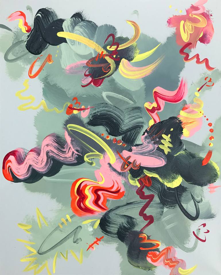 Bop! Painting by James Tebbutt | Saatchi Art