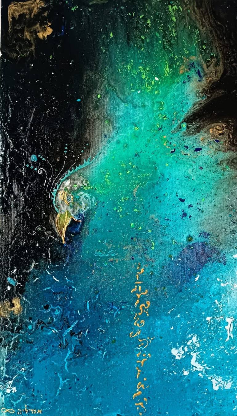 Bird of heaven Drawing by ORELIA COHEN | Saatchi Art