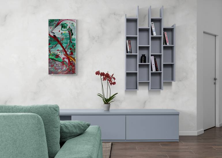 lava drops Painting by Sandra Lederer | Saatchi Art