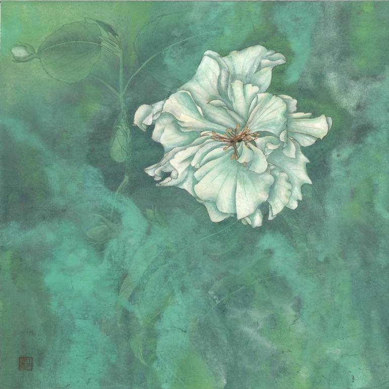 扶桑花 Chinese hibiscus Painting by Shirong Yang | Saatchi Art