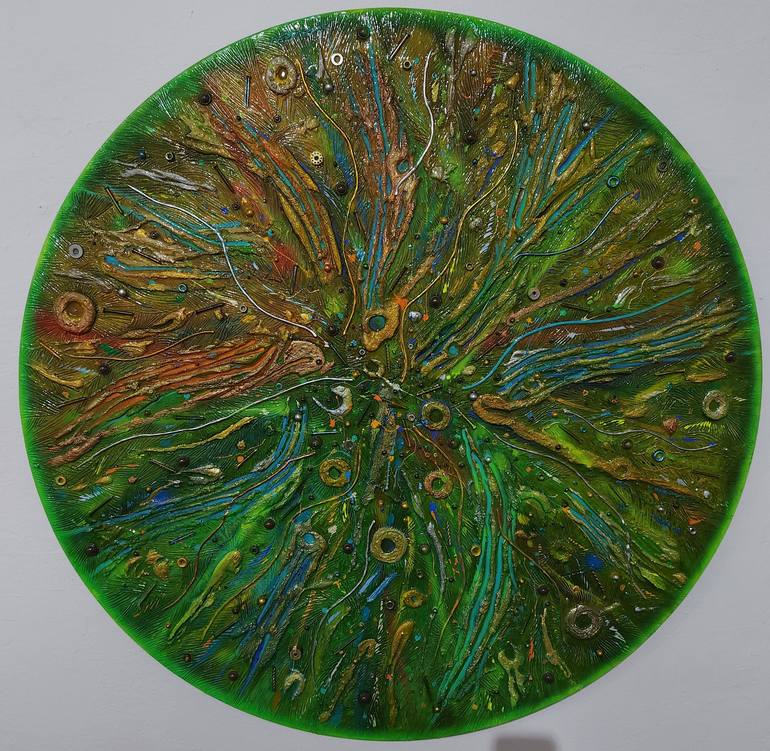 Green phase Painting by Efrain Gonzalez Vargas | Saatchi Art