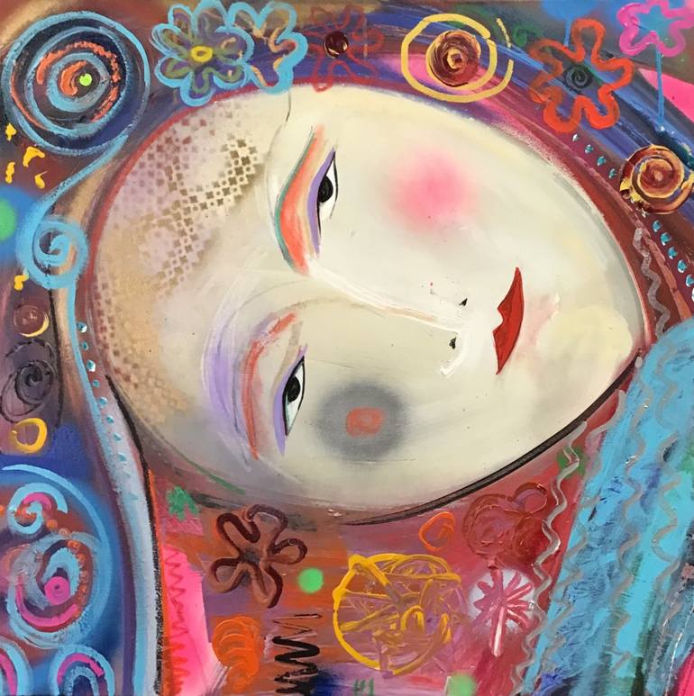 Geisha Painting by Jon Astrop | Saatchi Art