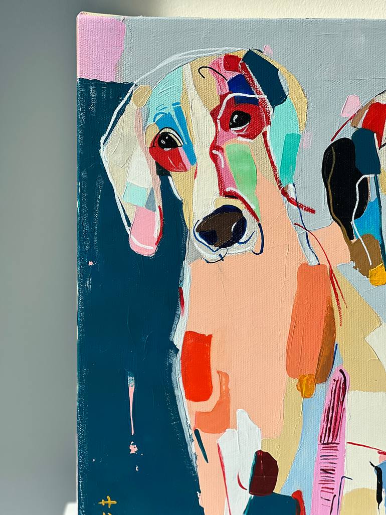 Colorful Companions Painting by Sahar Manri | Saatchi Art