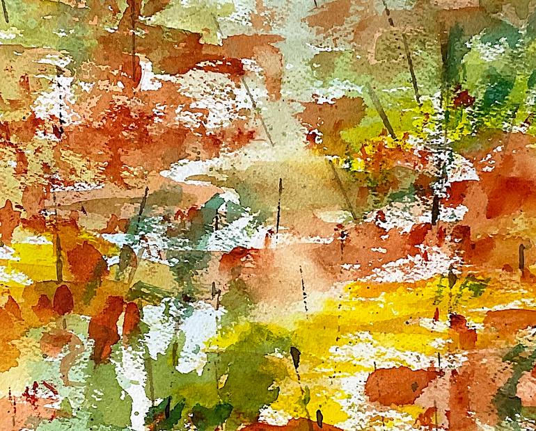 Fall is Here Number 4 original Painting by Rhonda Roth | Saatchi Art