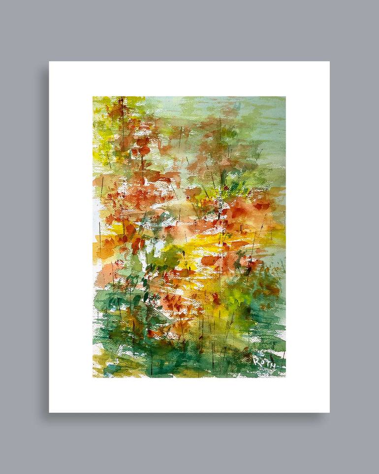 Fall is Here Number 4 original Painting by Rhonda Roth | Saatchi Art