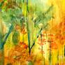 Fall is Here original Painting by Rhonda Roth | Saatchi Art