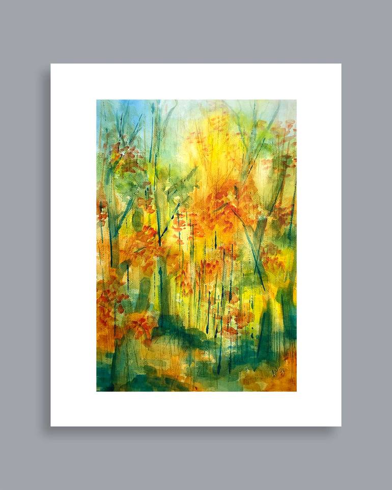 Fall is Here original Painting by Rhonda Roth | Saatchi Art