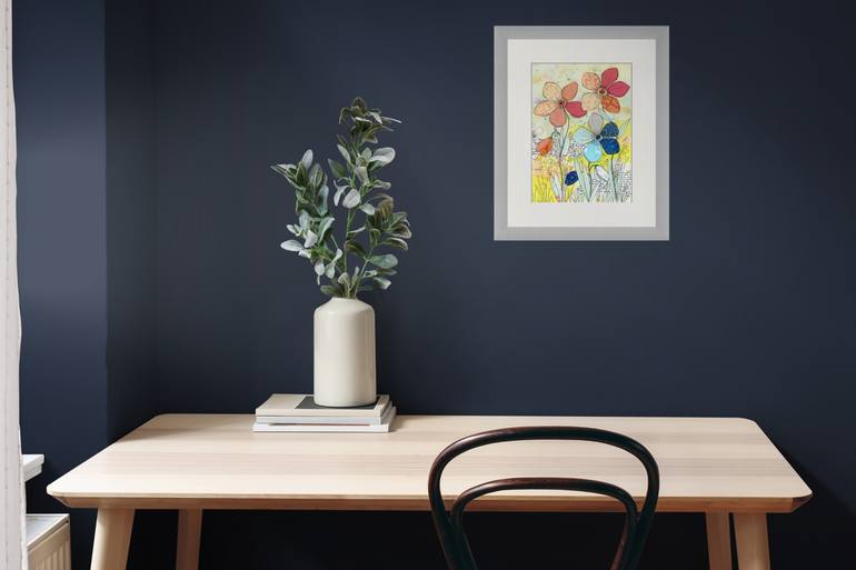 Found Flowers Collage by Alison Adams | Saatchi Art