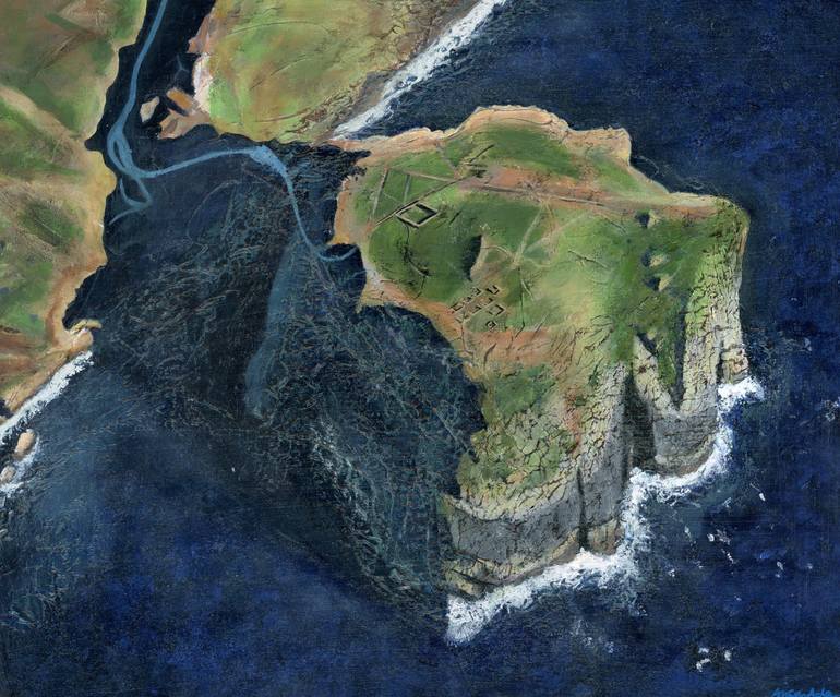 Tintagel Painting by Alison Adams | Saatchi Art
