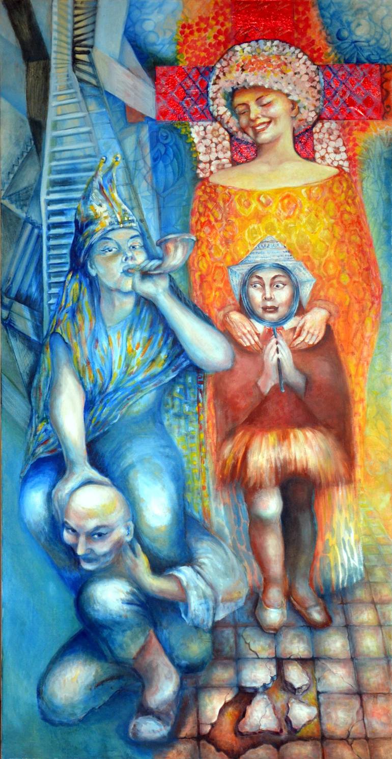 4 Seasons Women: Symbols and Culture Painting by Aljona Frantaseva ...