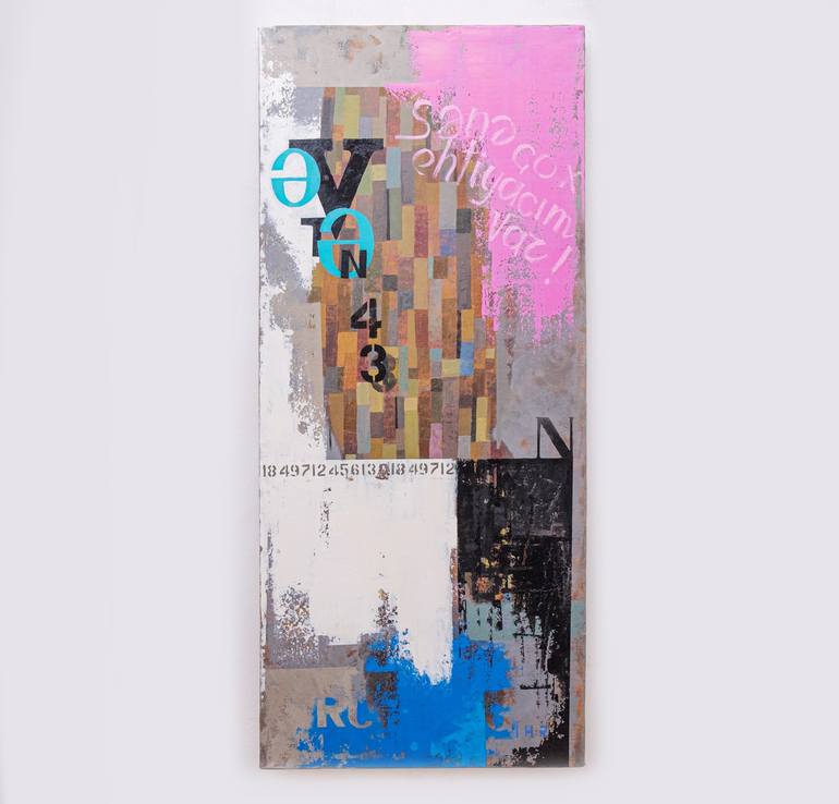“Font composition 2” Painting by Ibrahim Hasanov | Saatchi Art