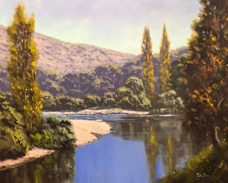 The Tumut River Painting by John Rice | Saatchi Art