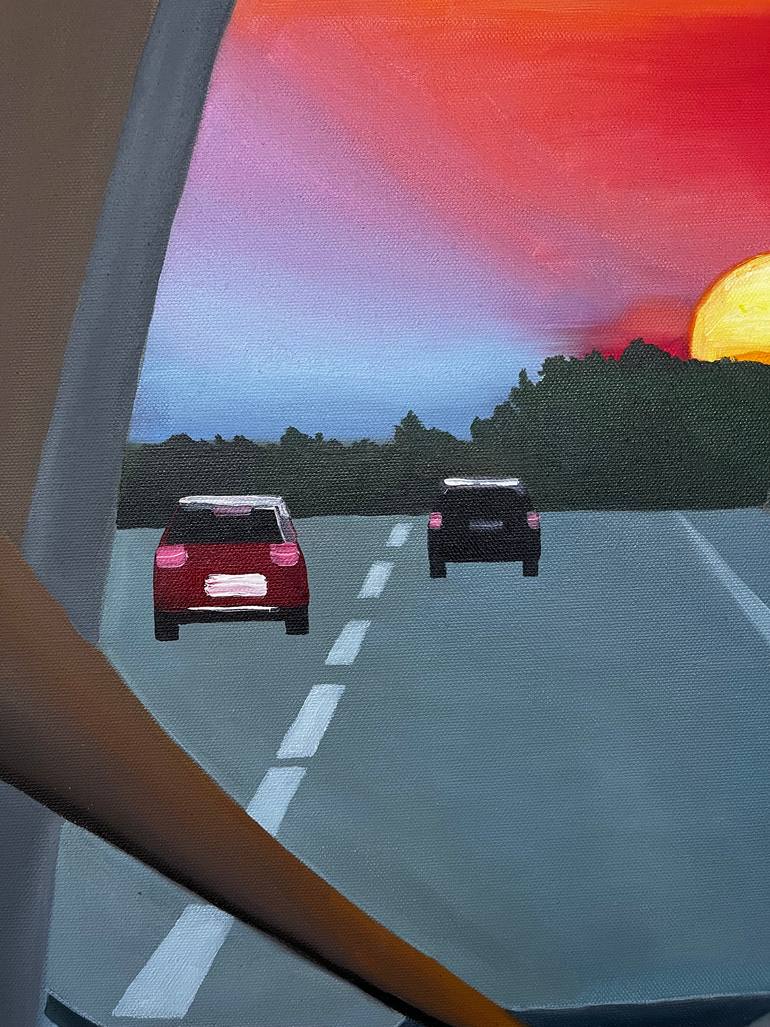 Driving further Painting by Diana Dzene | Saatchi Art
