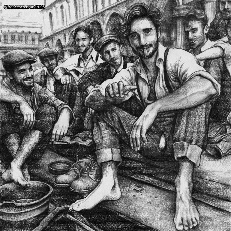 Square Drawing by Francesco Brunetti | Saatchi Art