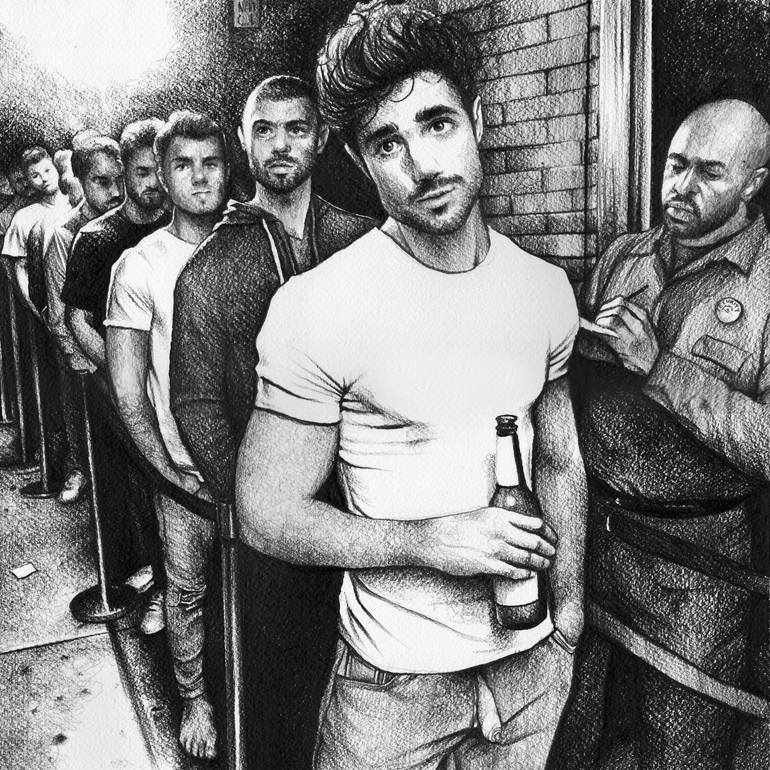Nightclub Drawing by Francesco Brunetti | Saatchi Art