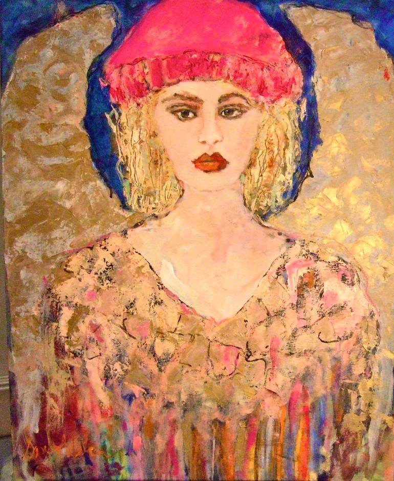 Fashionista Angel Painting by Sandy Welch | Saatchi Art