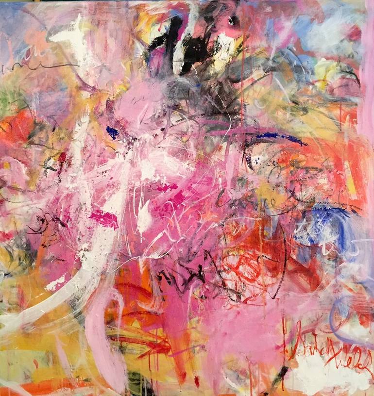 TWO DANCE Painting by Sandy Welch | Saatchi Art