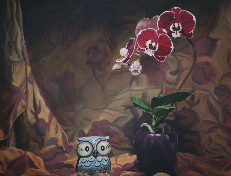 An unexpected encounter Painting by Oleksandr Pryvalov | Saatchi Art