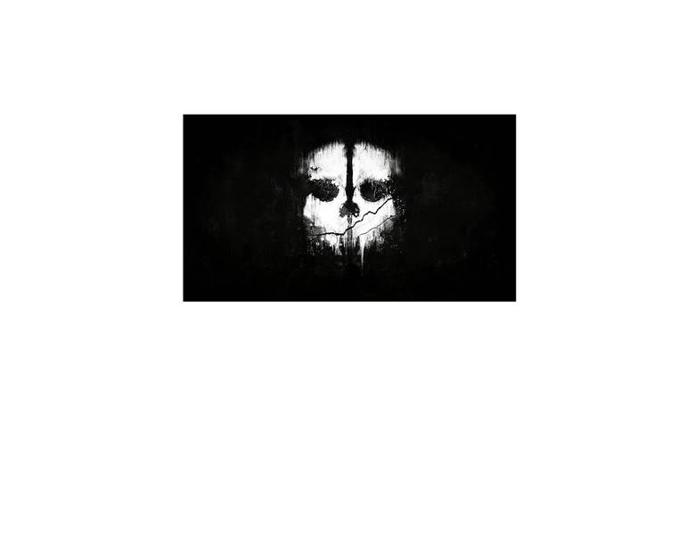 Call of Duty: Ghosts, dark, white, video games, monochrome, di ...