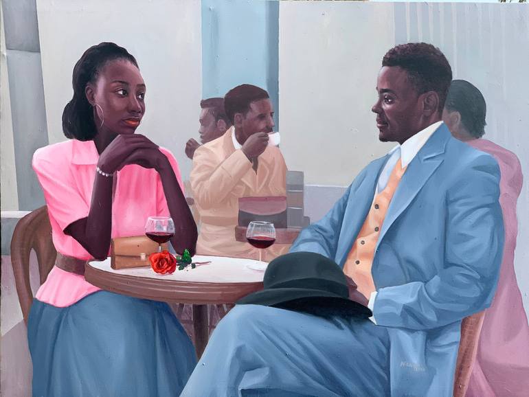 Heart-Heart Painting by Emmanuel Afolayan | Saatchi Art