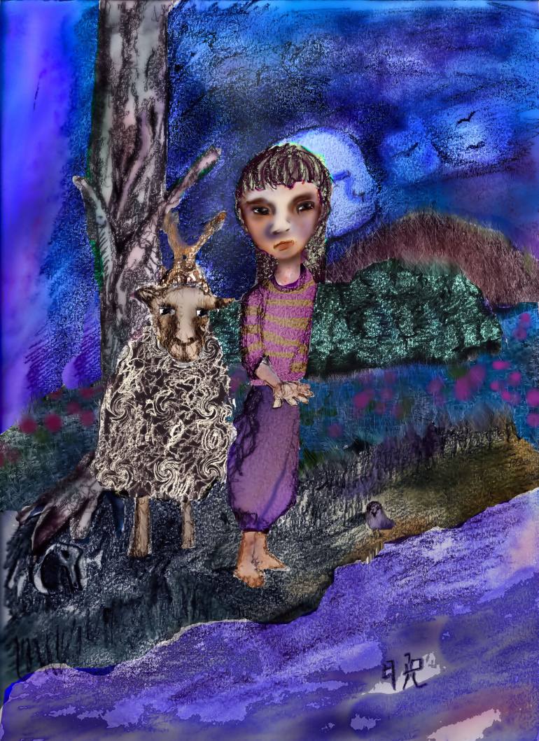 Nightfall Drawing by Cynthia Richards | Saatchi Art