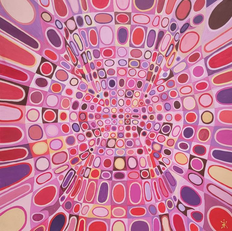 Flaming Kaleidoscope Painting by Catherine Roll | Saatchi Art