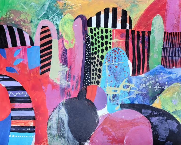 Urban Symphony Painting by Catherine Roll | Saatchi Art