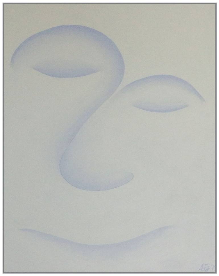 A Sleeping Face Painting by Alex Frishberg | Saatchi Art