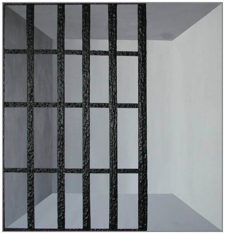 Prison Doors Painting by Alex Frishberg | Saatchi Art