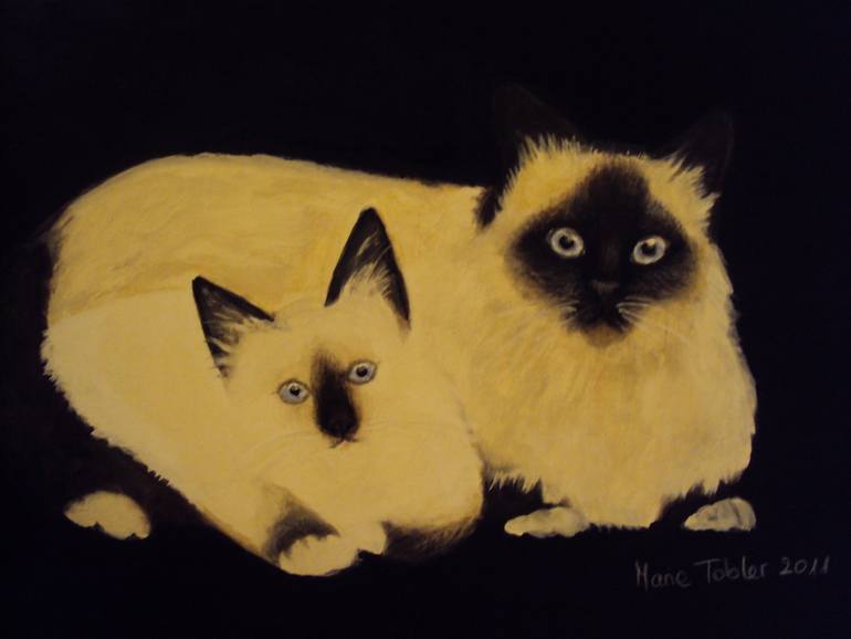 Sur le qui-vive Painting by Tobler Marie | Saatchi Art