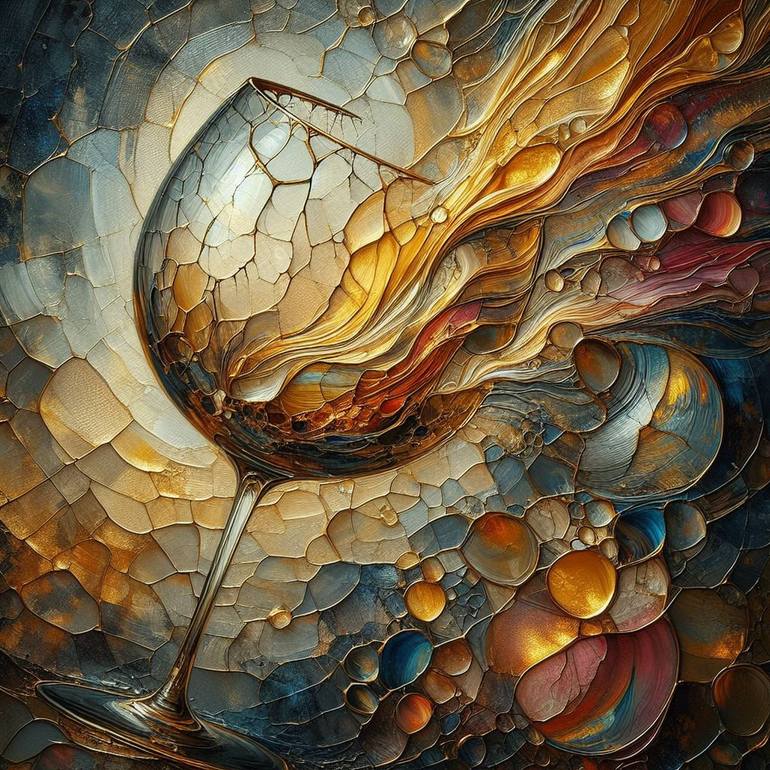 Burgundy Bliss Digital by Rifat Ara Lucky | Saatchi Art