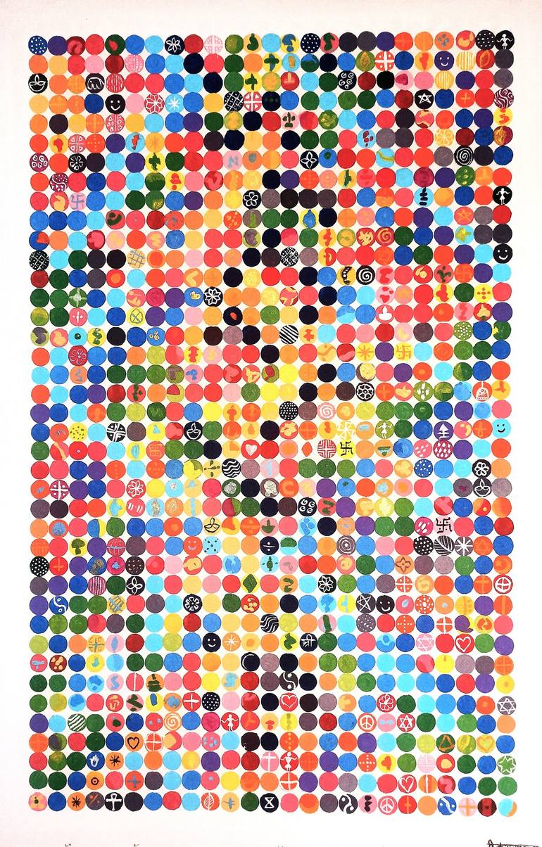 Millenium of Peace and Integrity Painting by Somnath Tambe | Saatchi Art