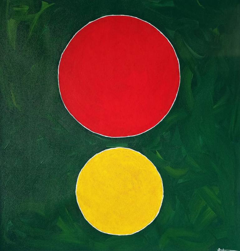 sindoor and Haldi ( red and yellow vermilion) Painting by Somnath Tambe ...