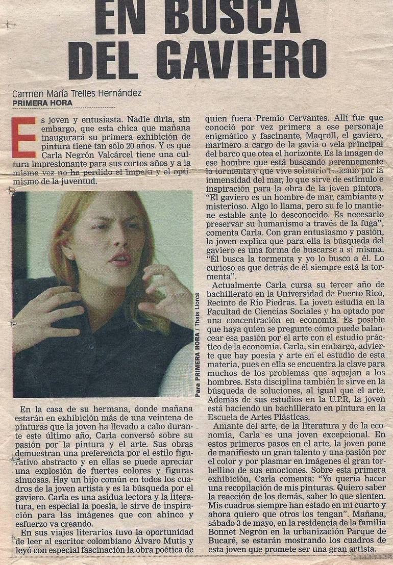 Reportaje de Prensa Painting by Carla Negron | Saatchi Art