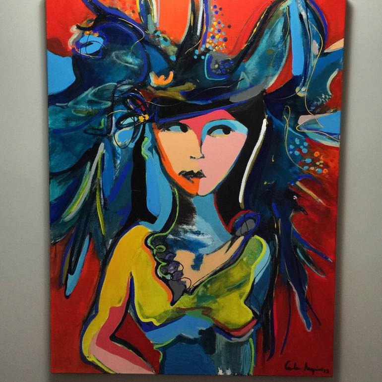 With my arm I provoked you Painting by Carla Negron | Saatchi Art