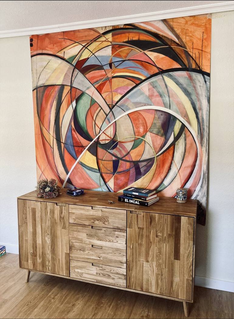 Sunset Machine Painting by Pedro Martinez Marin | Saatchi Art