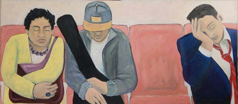 Commuters-End of the Day Painting by Judy Horowitz | Saatchi Art