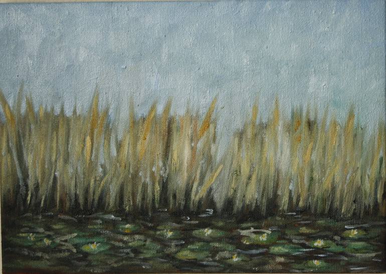 Everglades Waterlillies Painting by Judy Horowitz | Saatchi Art