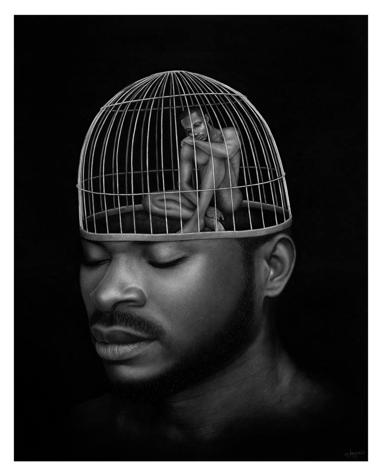 The Captive Will Drawing by Idy Harrison | Saatchi Art