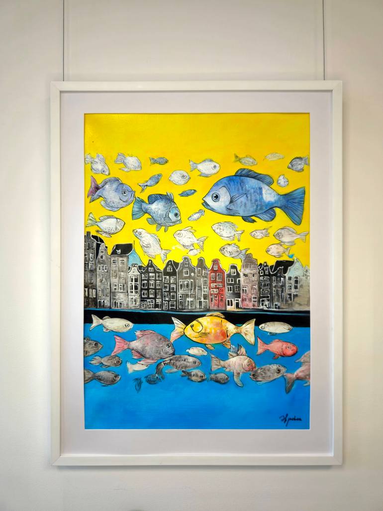 Around the World 28 Painting by Harriet Parkes | Saatchi Art