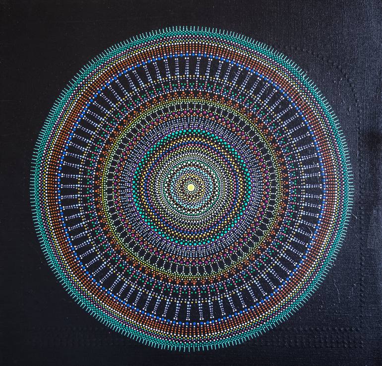 MANDALA Modern Aboriginal Inspirations # 44 Painting by Marcys Marcelo ...