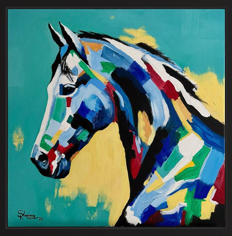 For the Love of Horses - Equine Spectrum Painting by Rolf Stenberg ...